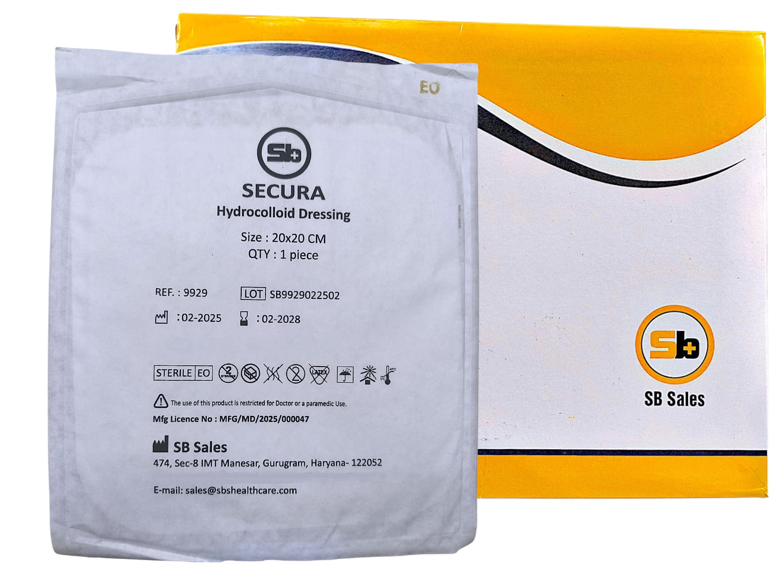 SECURA Hydrocolloid Dressing 20x20cm - Advanced Wound Care – Terumed.com